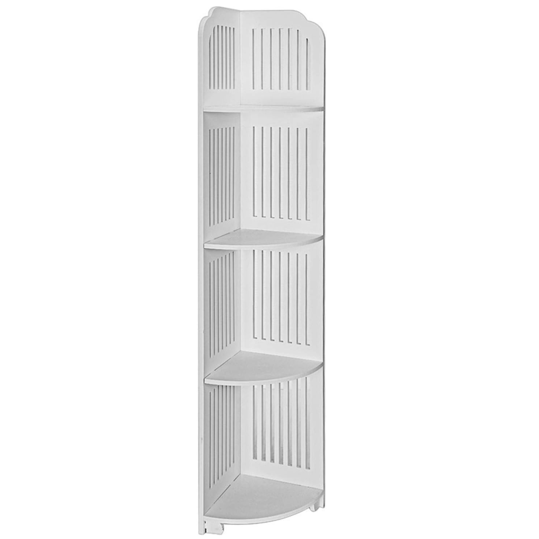 Raft Colt Baie 4 Etaje 120cm - Etajera Verticala Alba din Plastic ...